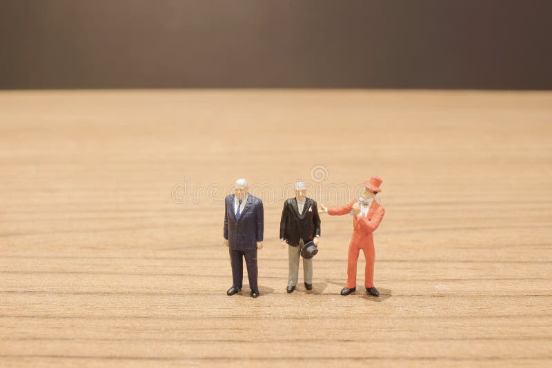 The Fun of Figure in Business World Stock Image - Image of business ...