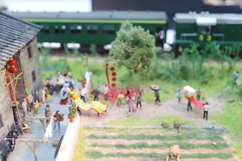 The Fun Figure Model of Old Hong Kong Editorial Photo - Image of mini ...