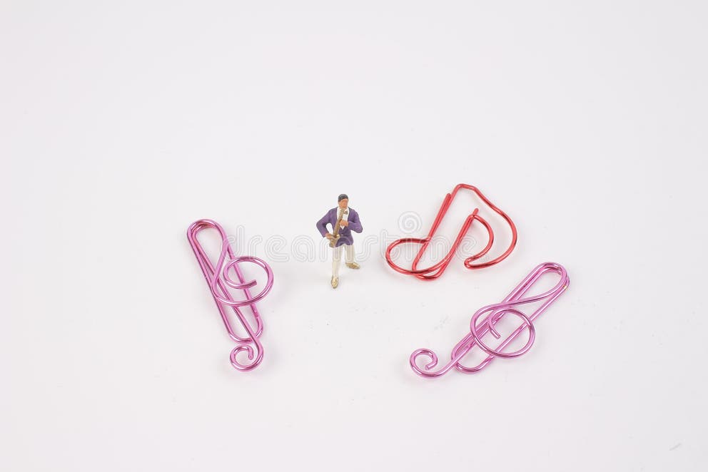 Fun of Figure Playing the Music Stock Photo - Image of instrument ...