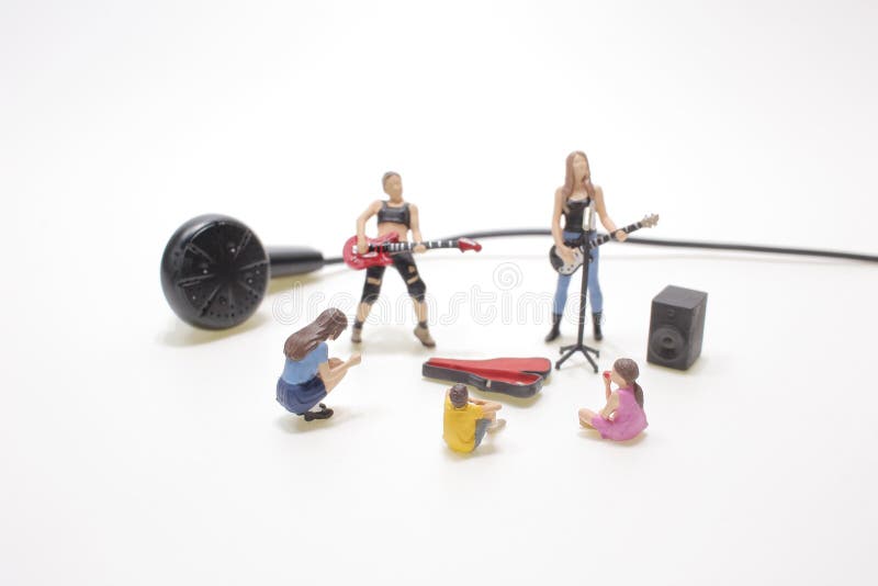 The Fun of Figure, Pop Music Star at Stage Stock Photo - Image of ...