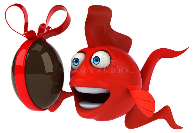 Fun fish stock illustration. Illustration of cartoon - 55408152