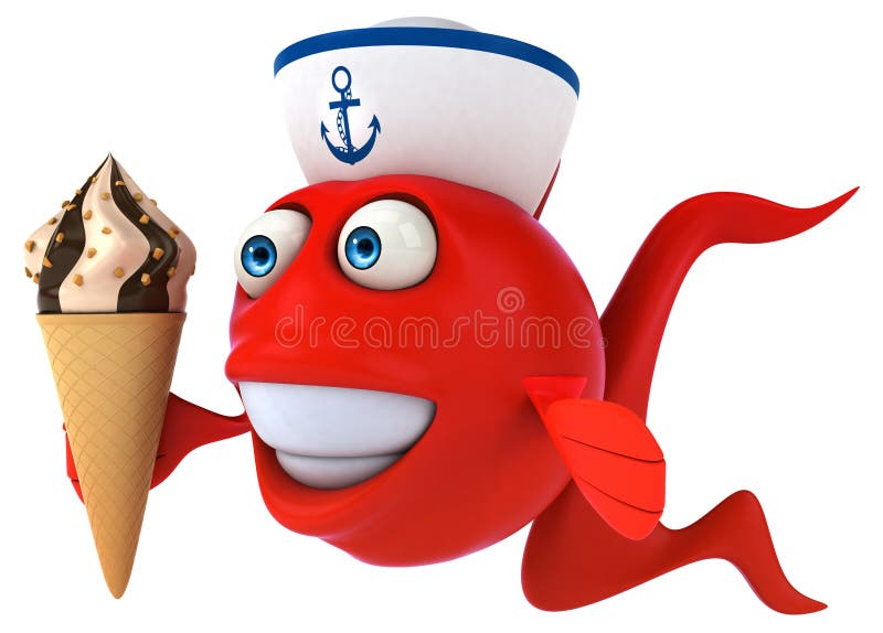 Fun fish stock illustration. Illustration of chocolate - 57612914