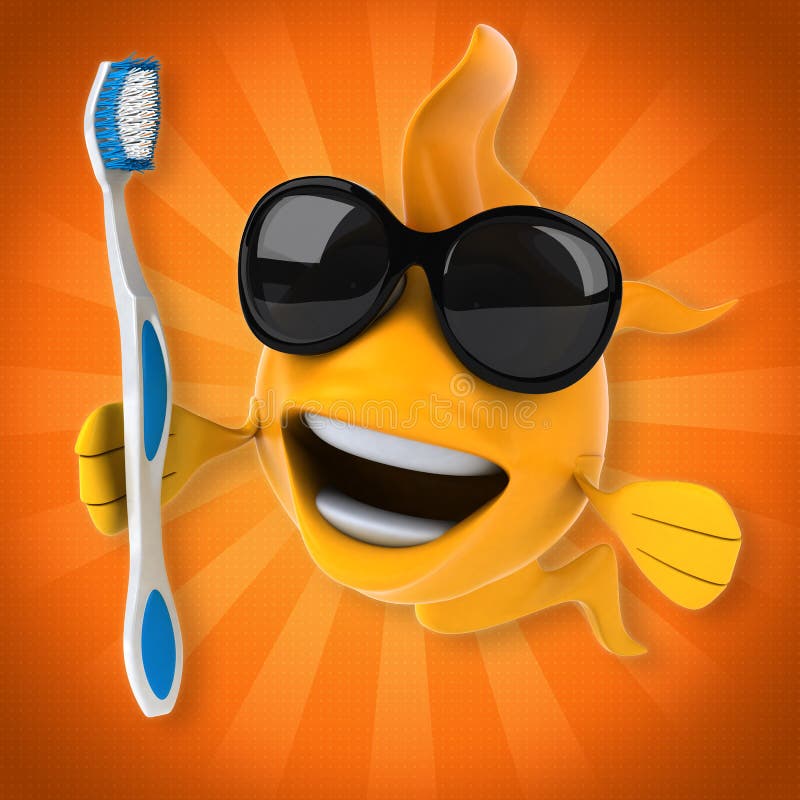 Fun fish stock illustration. Illustration of swim, animal - 67078624