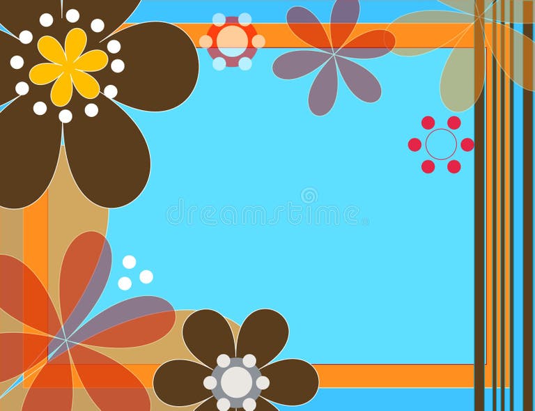 Fun flowers stock illustration. Illustration of floral - 612688