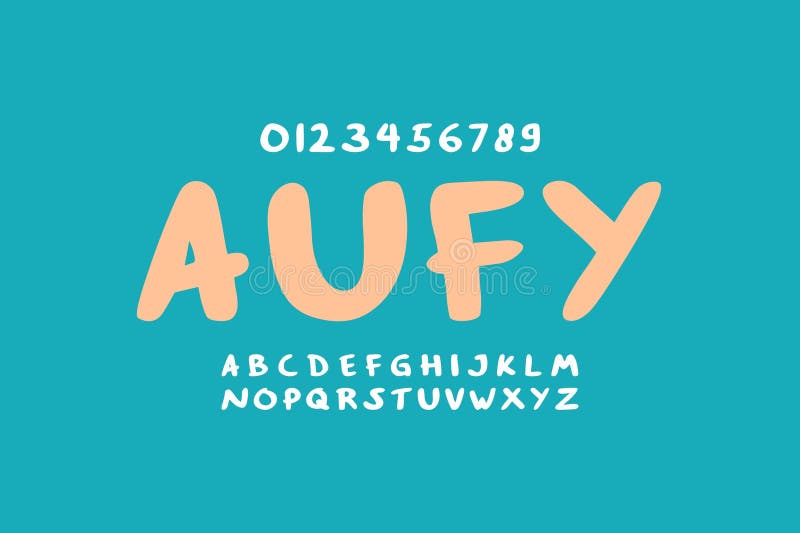 Fun Font Type. Funny Letters Symbol. Comic Font. Stock Photo ...