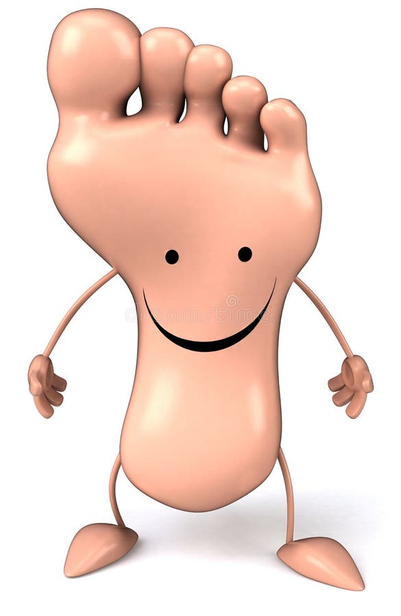 Fun foot stock illustration. Illustration of health, walk - 43447443