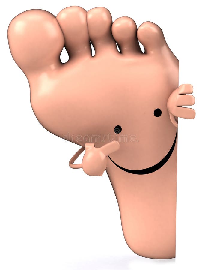 Fun foot stock illustration. Illustration of wellness - 43447483