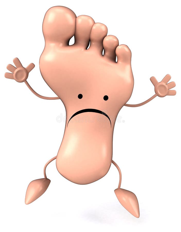 Fun foot stock illustration. Illustration of barefoot - 46235922