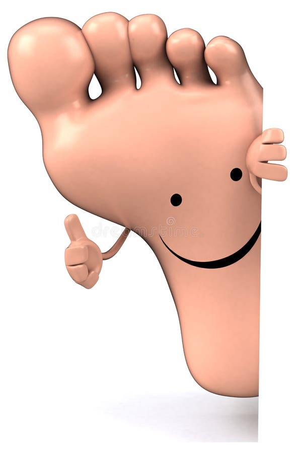 Fun foot stock illustration. Illustration of footcare - 46301555