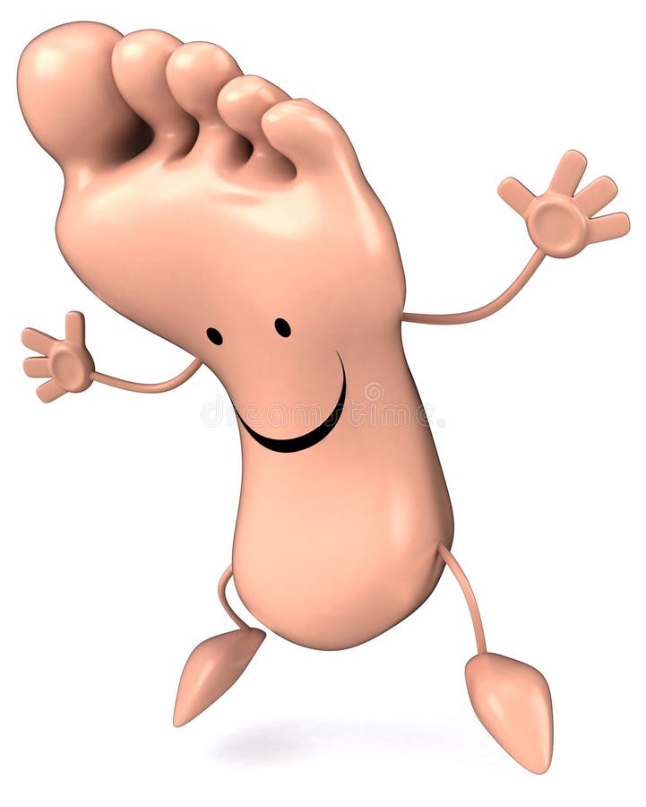 Fun foot stock illustration. Illustration of wellness - 47298541