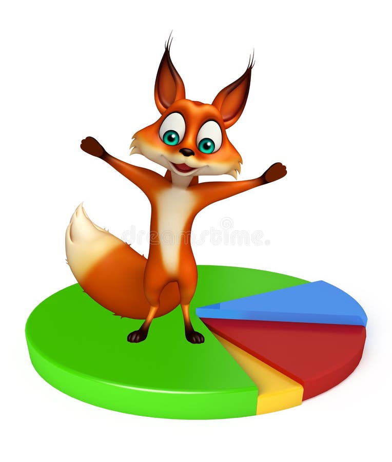 Fun Fox cartoon character stock illustration. Illustration of natial ...