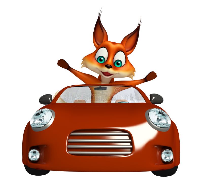 Fun Fox cartoon character stock illustration. Illustration of cartoon ...
