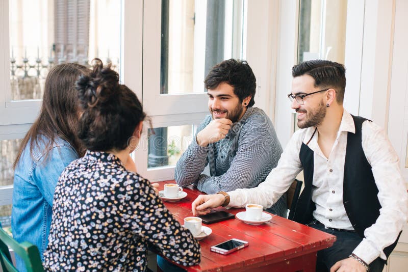 Fun with friends in a bar stock image. Image of together - 67844829