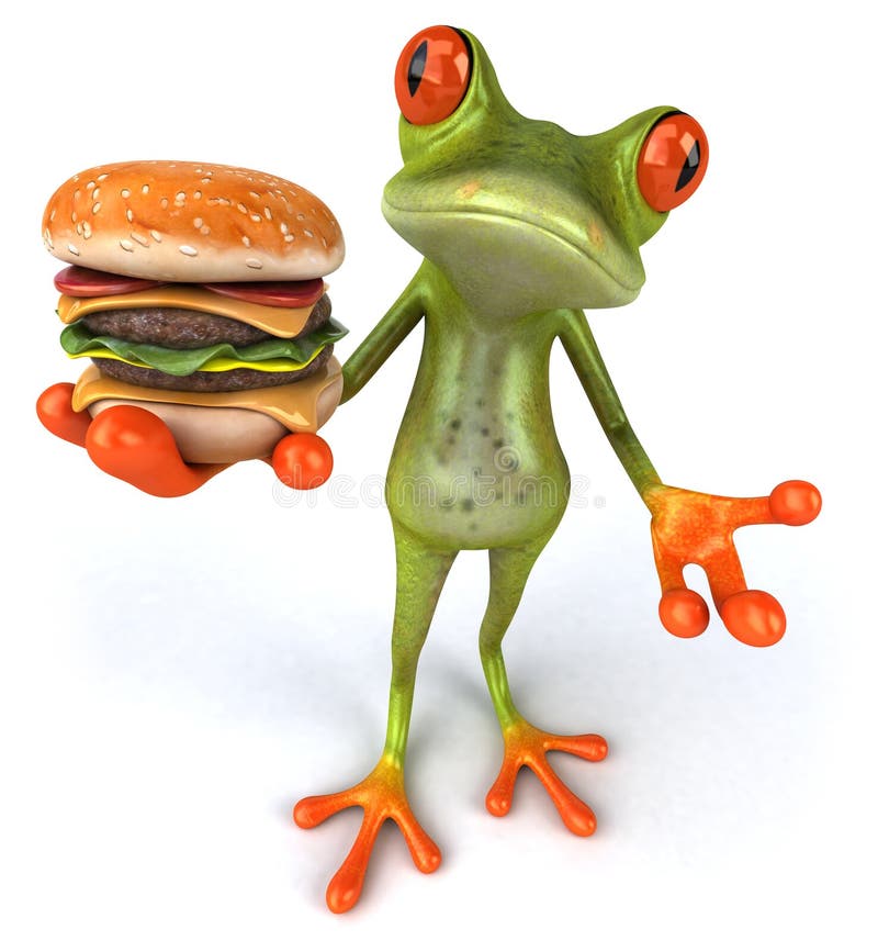 Fun frog stock illustration. Illustration of diet, food - 48285121