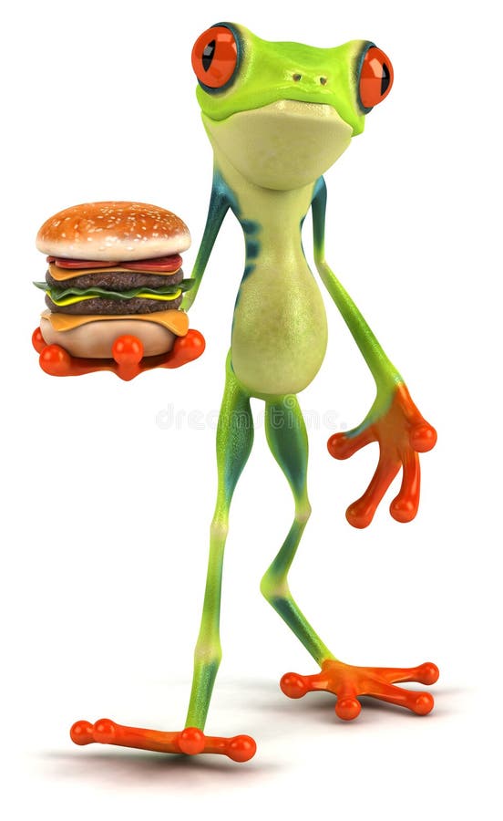 Fun frog stock illustration. Illustration of green, sticky - 48285197