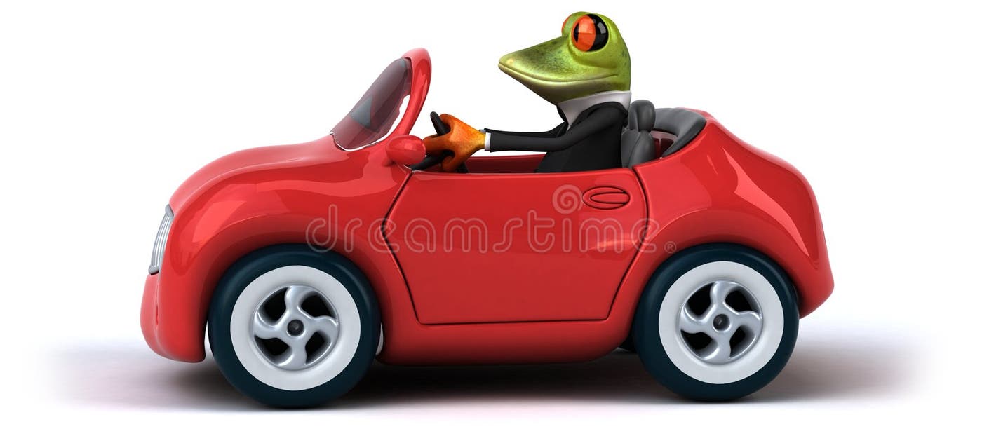 Frog Driving Car Stock Illustrations – 150 Frog Driving Car Stock ...