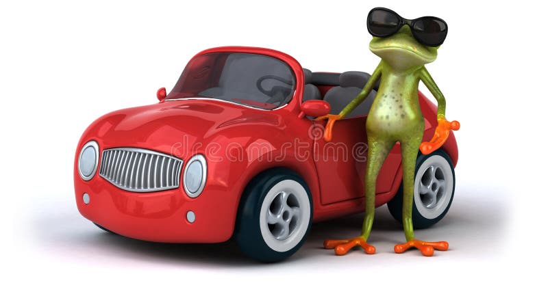 Frog Driving Car Stock Illustrations – 148 Frog Driving Car Stock ...