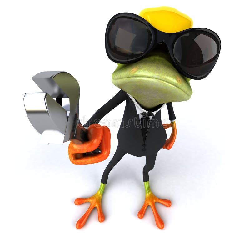 Fun frog stock illustration. Illustration of worker, toad - 56676673