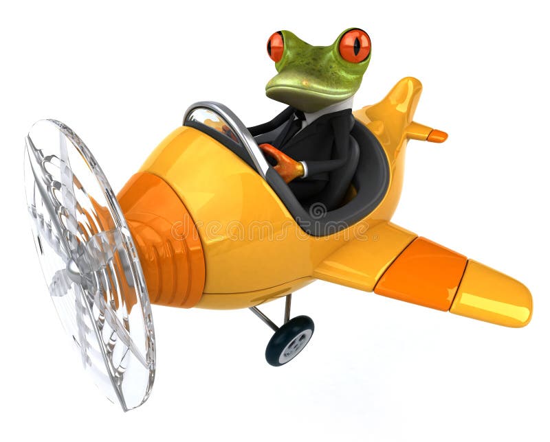 Fun frog stock illustration. Illustration of airline - 57348720