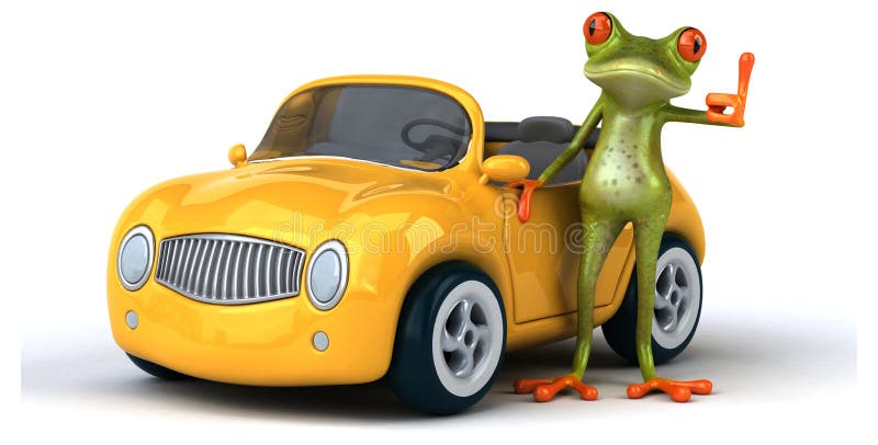 Frog Driving Car Stock Illustrations – 103 Frog Driving Car Stock ...