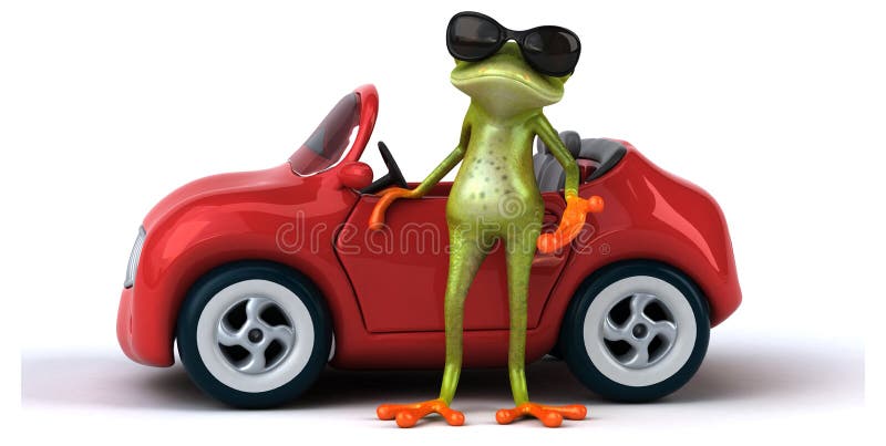 Frog Driving Car Stock Illustrations – 99 Frog Driving Car Stock ...