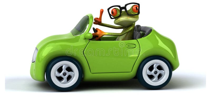 Frog Driving Car Stock Illustrations – 103 Frog Driving Car Stock ...