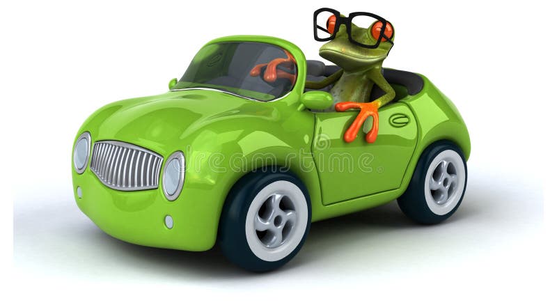 Frog Driving Car Stock Illustrations – 101 Frog Driving Car Stock ...