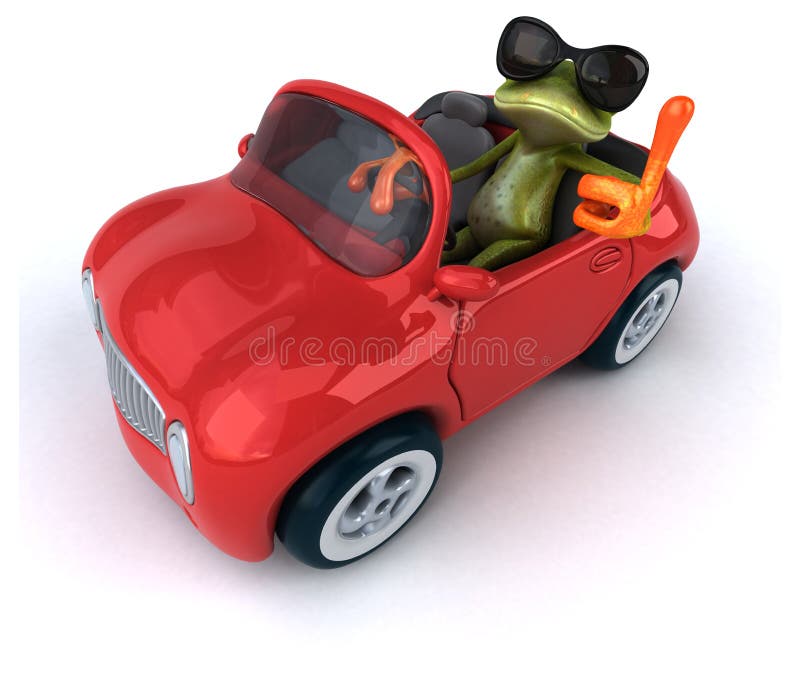 Frog Driving Car Stock Illustrations – 99 Frog Driving Car Stock ...