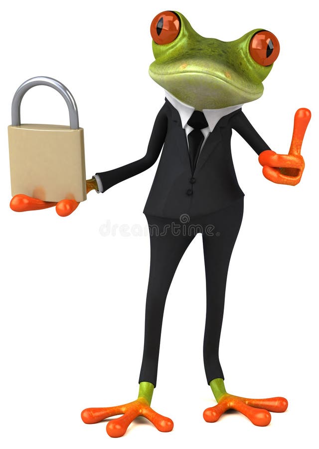 Fun frog stock illustration. Illustration of security - 72179725