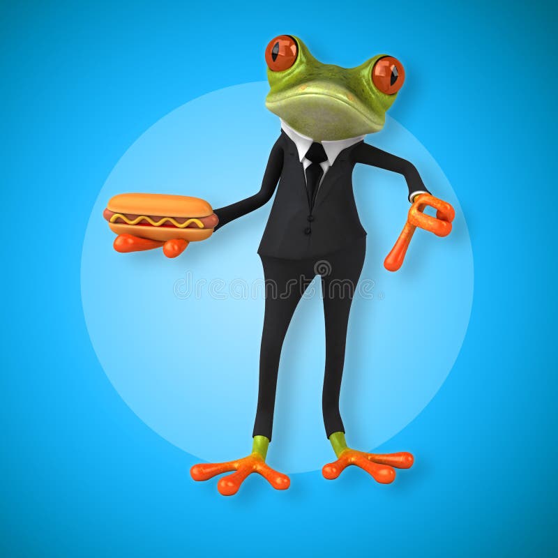 Fun frog stock illustration. Illustration of animal, ecology - 76174033