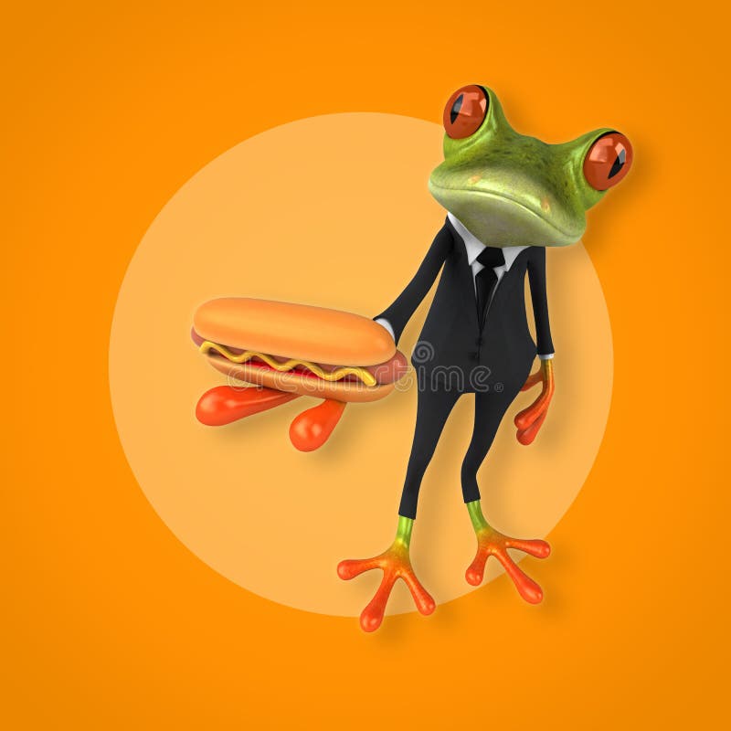 Fun frog stock illustration. Illustration of animal, ecosystem - 79909182