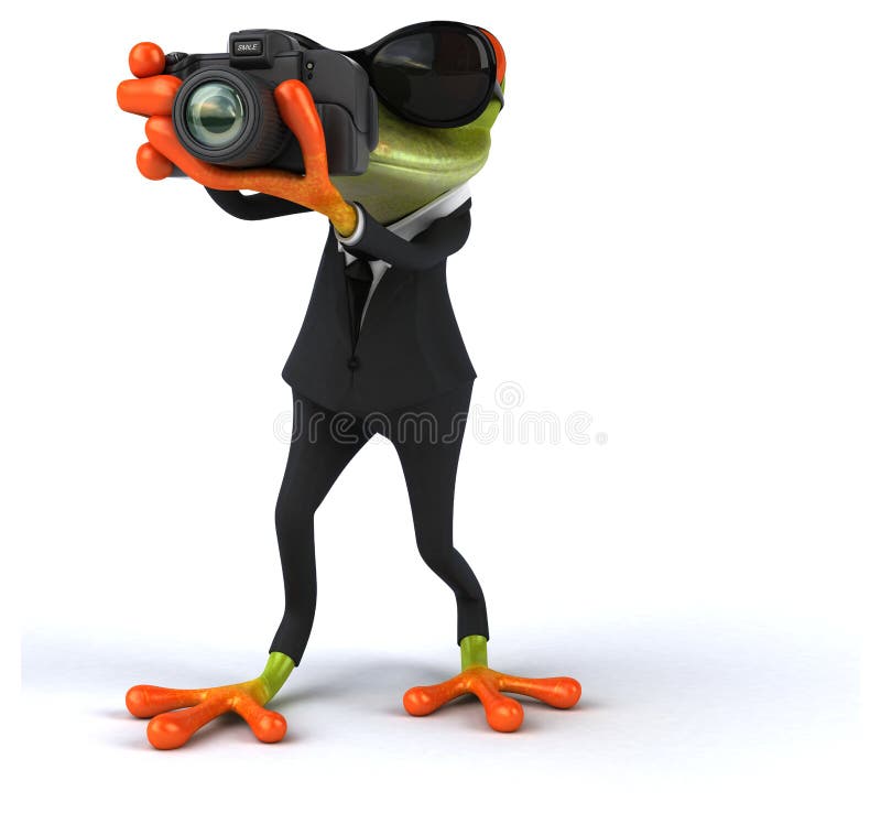 Fun frog stock illustration. Illustration of focus, frog - 81687861