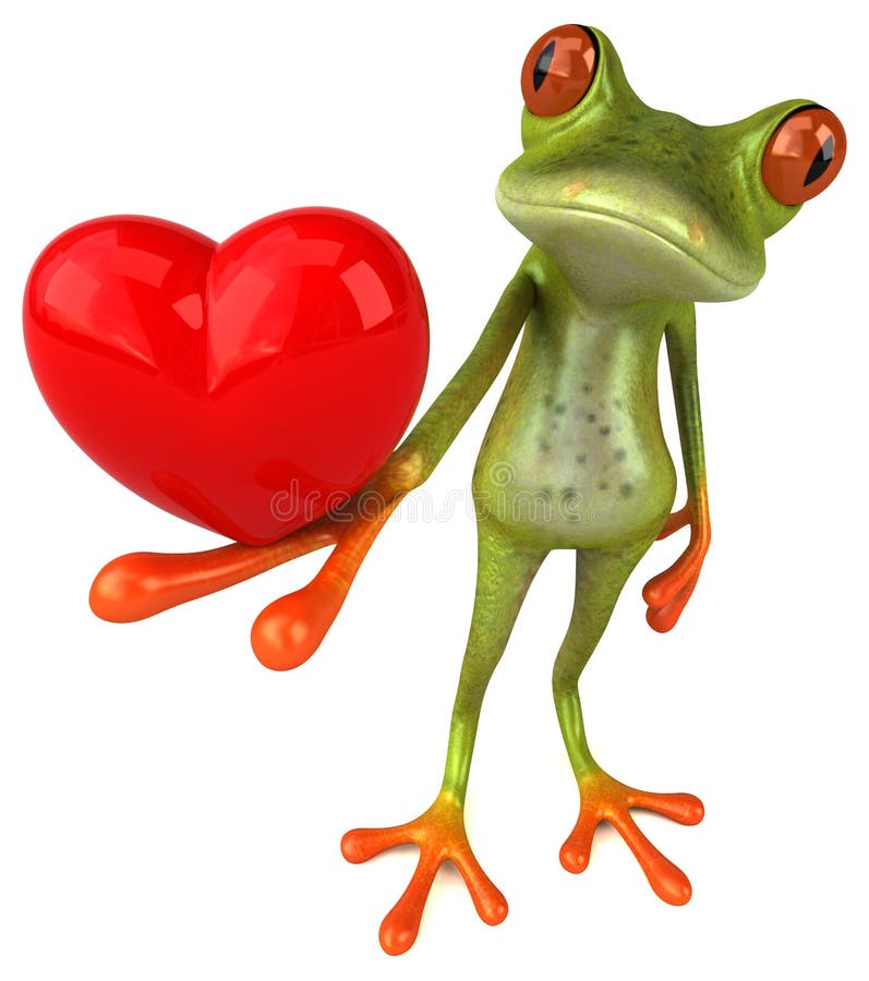 Fun frog - 3D Illustration stock illustration. Illustration of mexico ...