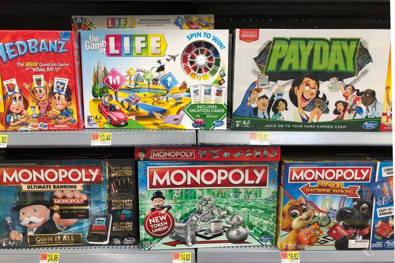 Fun Games in Boxes for Sale in a Toy Store. Editorial Image - Image of ...
