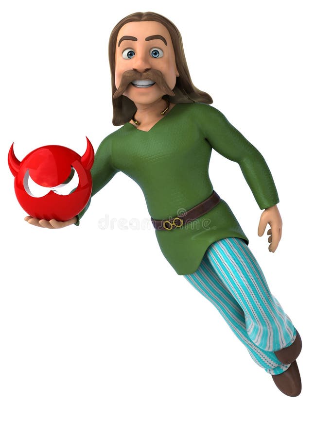 Fun Gaul - 3D Illustration stock illustration. Illustration of gael ...