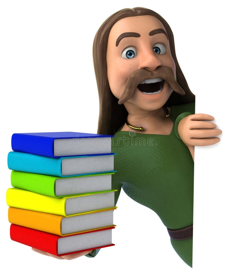 Fun Gaul - 3D Illustration stock illustration. Illustration of warrior ...