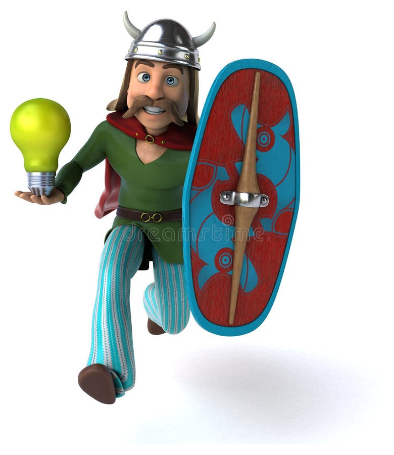 Fun Gaul - 3D Illustration stock illustration. Illustration of ...