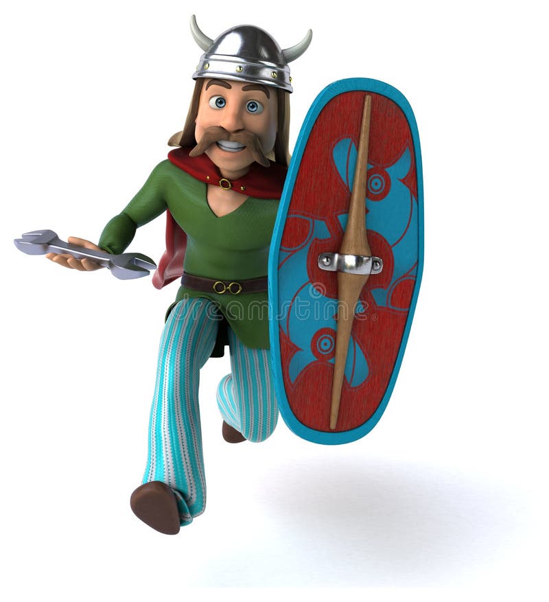 Fun Gaul - 3D Illustration stock illustration. Illustration of cultural ...