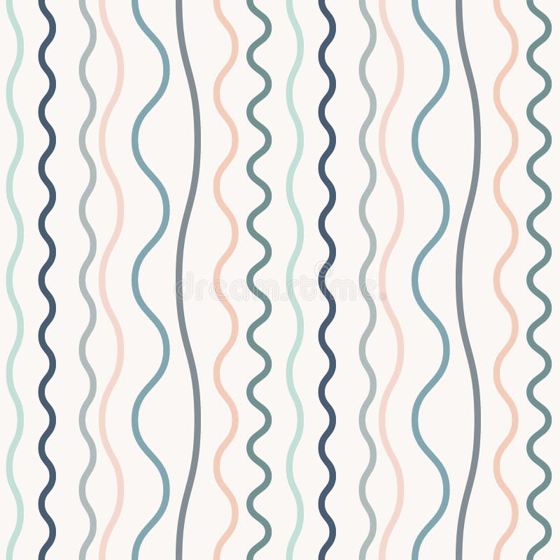 Fun Geometric Pattern Colorful Lines on White Background Stock Vector ...