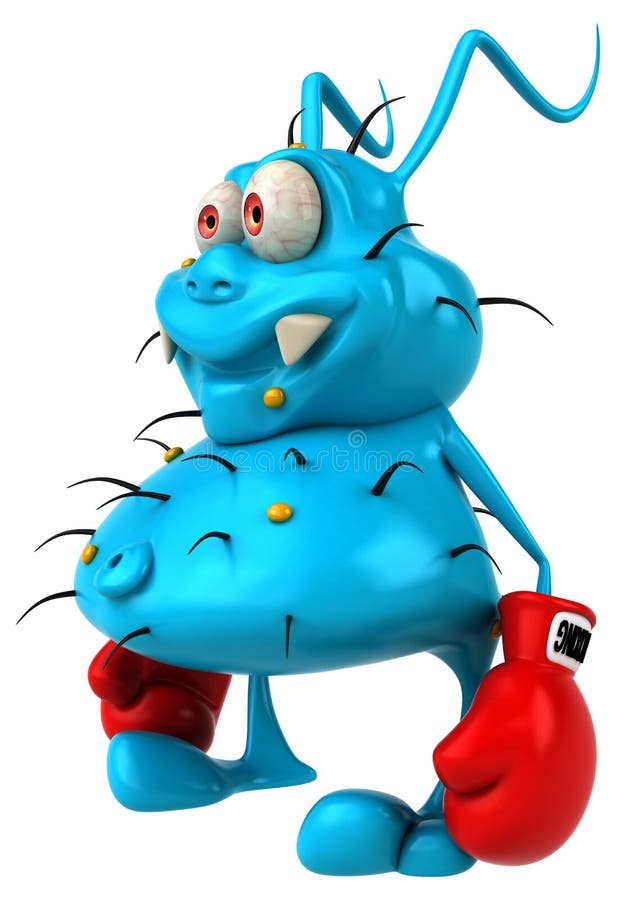 Fun germ stock illustration. Illustration of boxing, design - 47084320