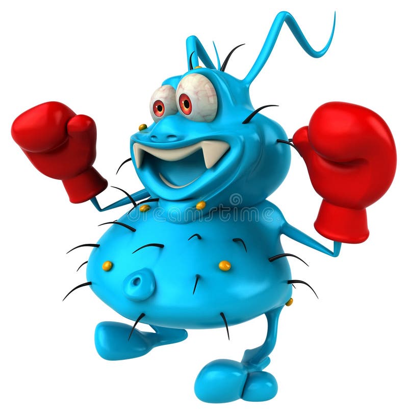 Fun germ stock illustration. Illustration of caricature - 57612973