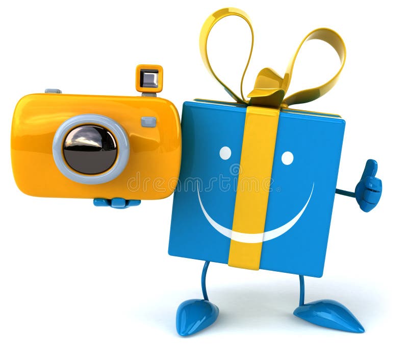 Fun gift stock illustration. Illustration of photographer - 45293810