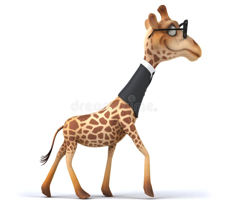 Fun giraffe stock illustration. Illustration of giraffe - 49536772