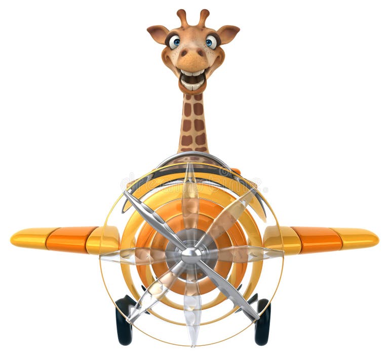 Fun Giraffe Airplane Stock Illustrations – 265 Fun Giraffe Airplane ...