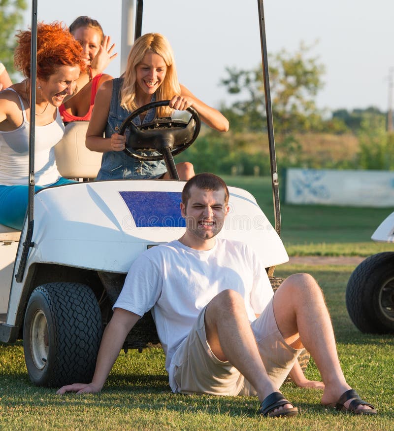 Fun in golf club stock image. Image of grass, joke, pleasure - 33035037