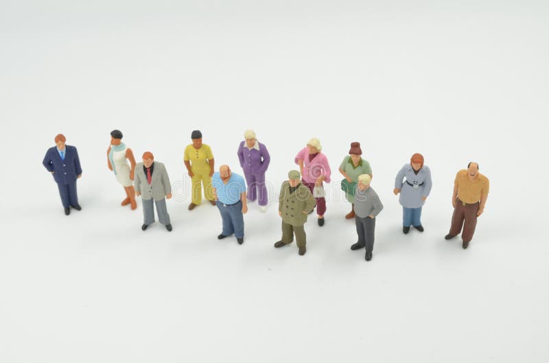 A Fun of Group Figure People Stand Stock Photo - Image of gathering ...