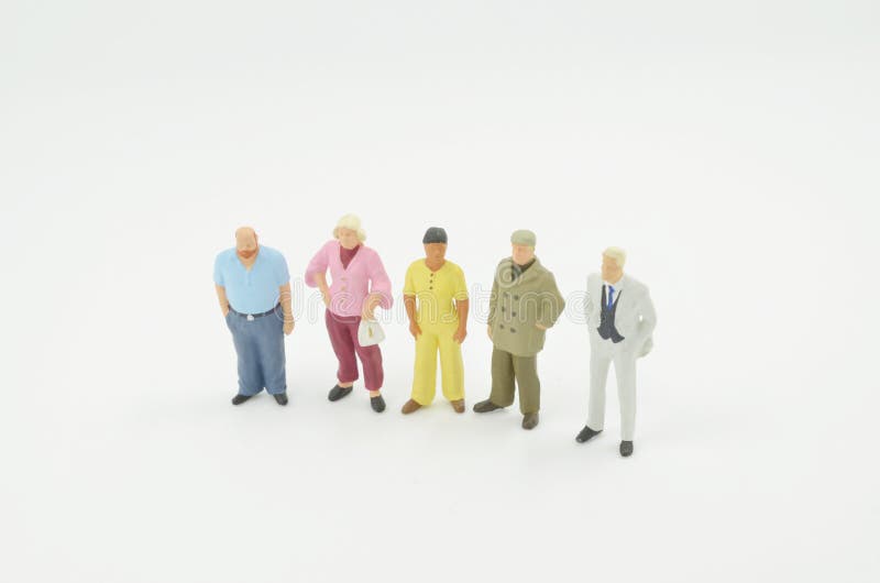 A Fun of Group Figure People Stand Stock Photo - Image of powerful ...