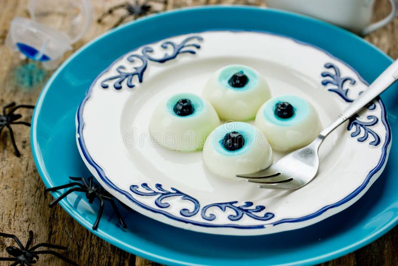 Fun Halloween Dessert Realistic Jelly Eyes Stock Image - Image of ...