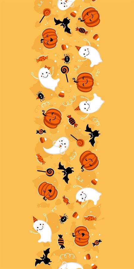Halloween Vertical Seamless Pattern Stock Illustrations – 1,211 ...