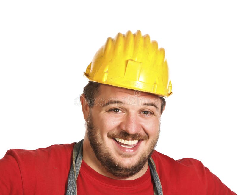 Fun handyman stock photo. Image of work, foreman, smiling - 9820950